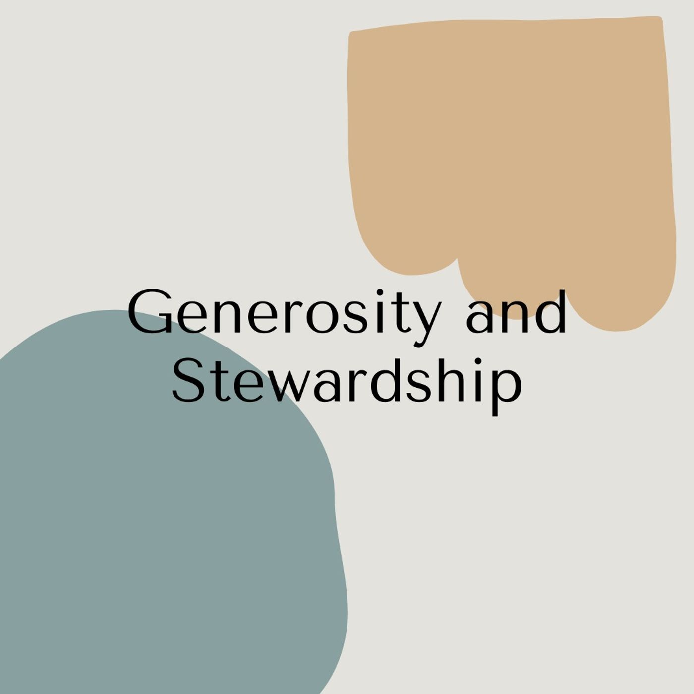 Generosity and Stewardship